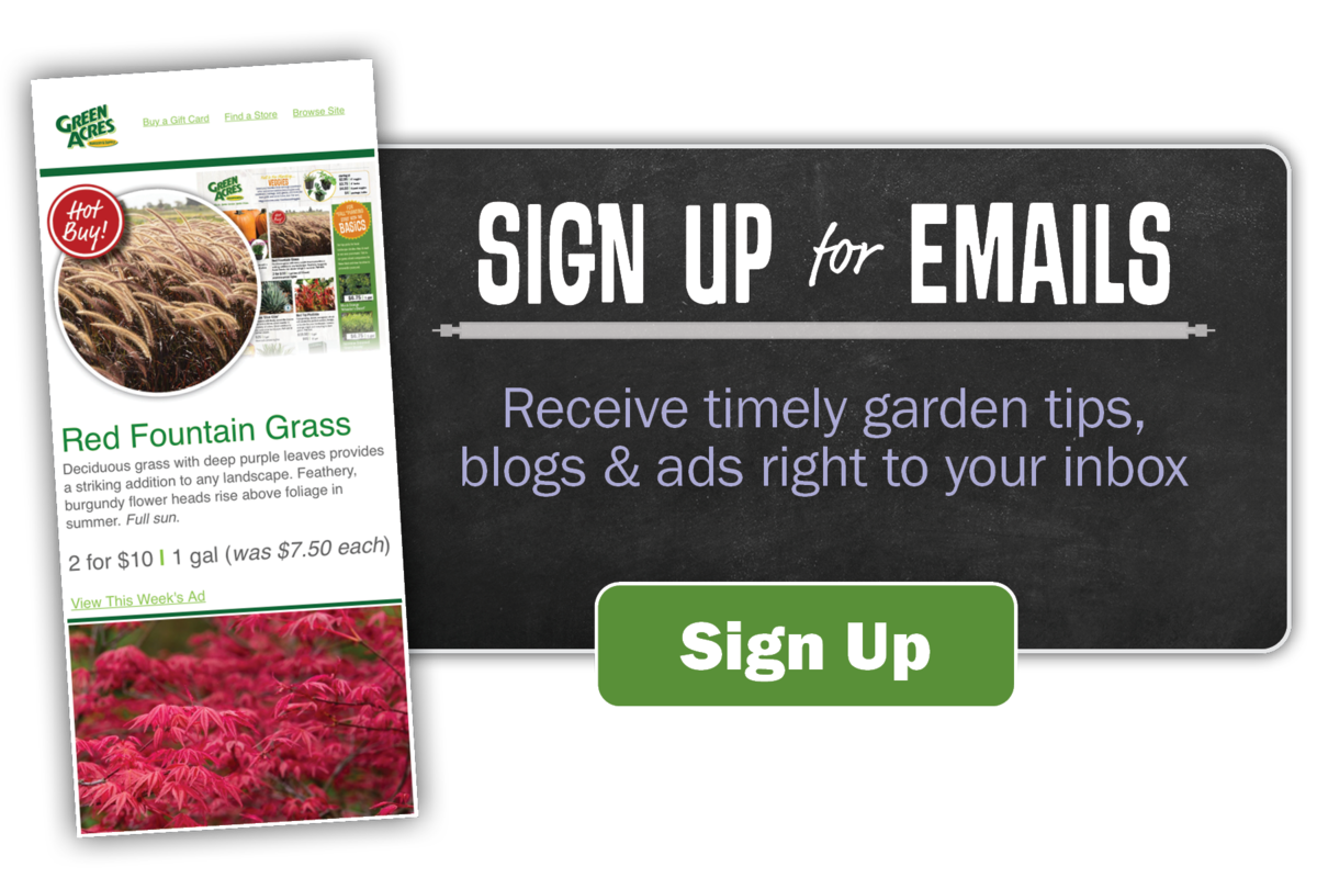 Sign Up — Green Acres Nursery & Supply