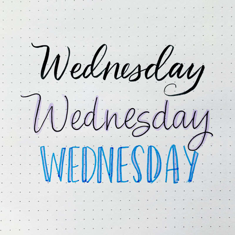 Lettering Challenge Recap - January 2020 – Let's Make Art