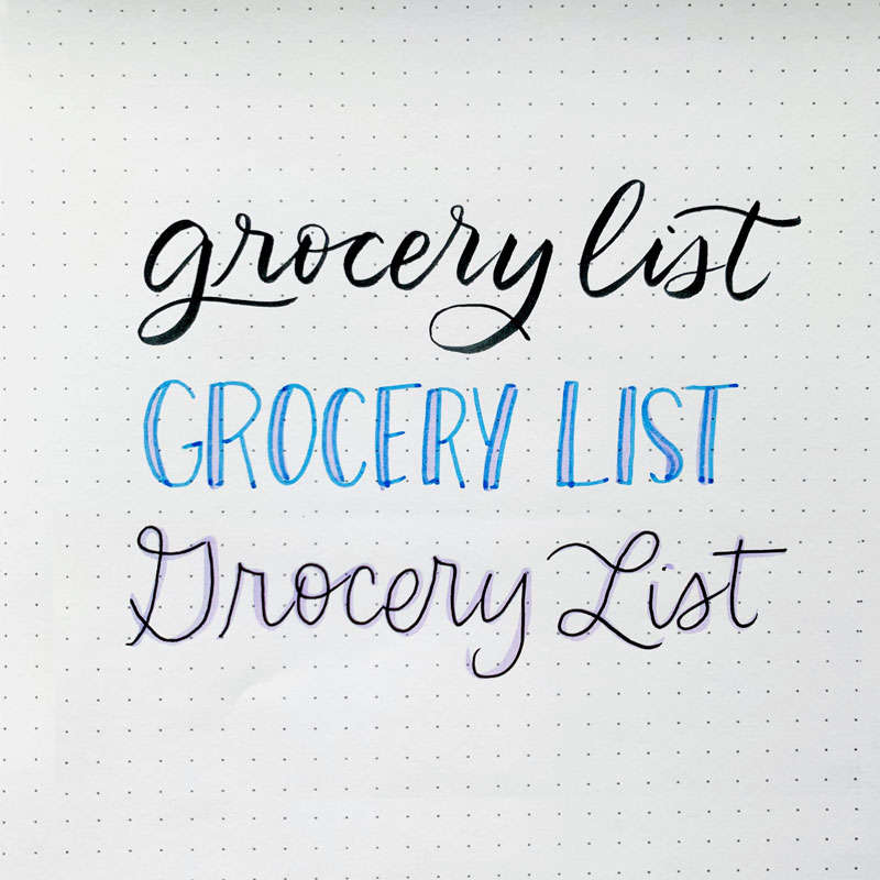 Lettering Challenge Recap - January 2020 – Let's Make Art