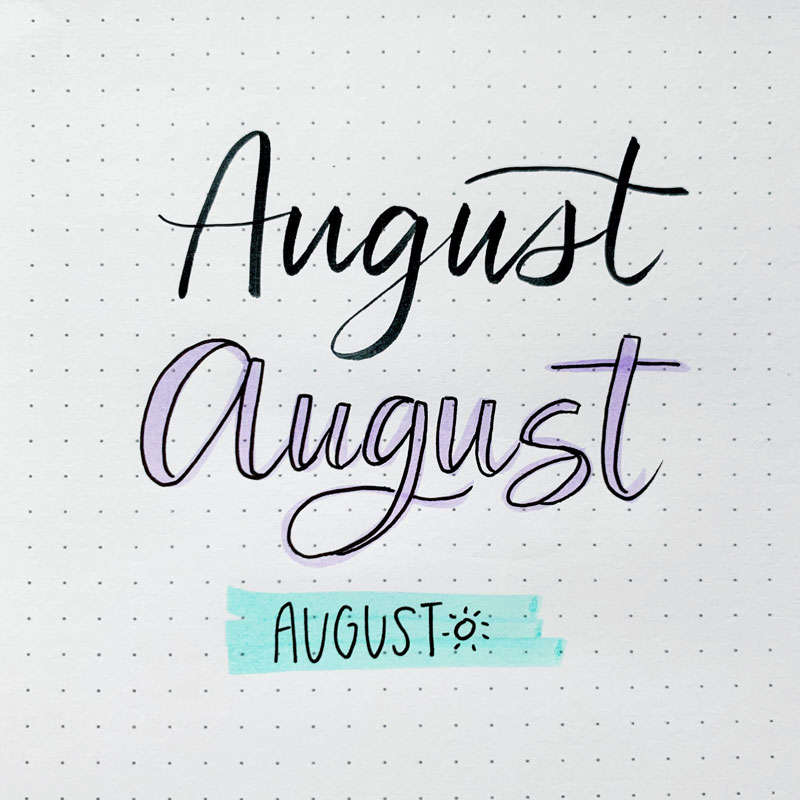 Lettering Challenge Recap - January 2020 – Let's Make Art