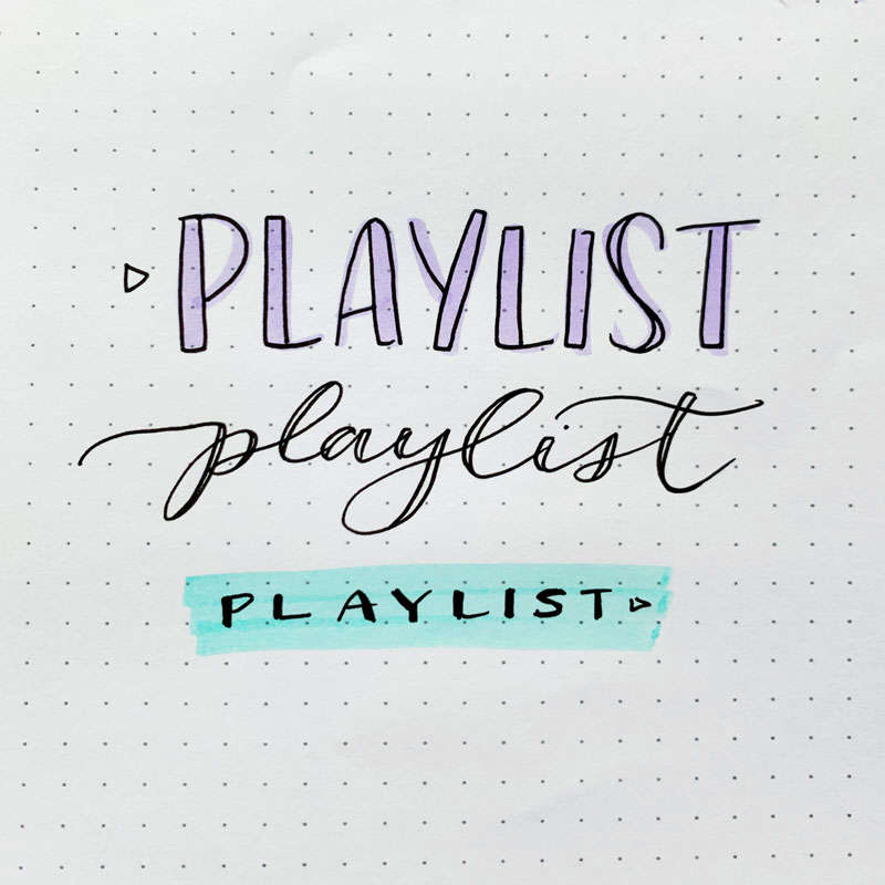 Lettering Challenge Recap - January 2020 – Let's Make Art