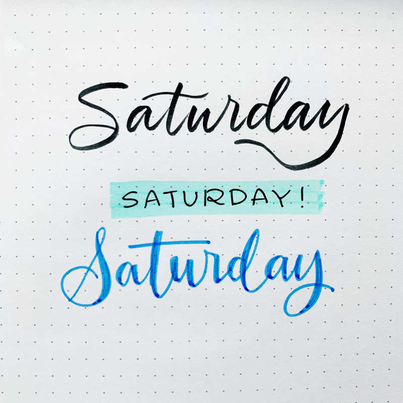 Lettering Challenge Recap - January 2020 – Let's Make Art