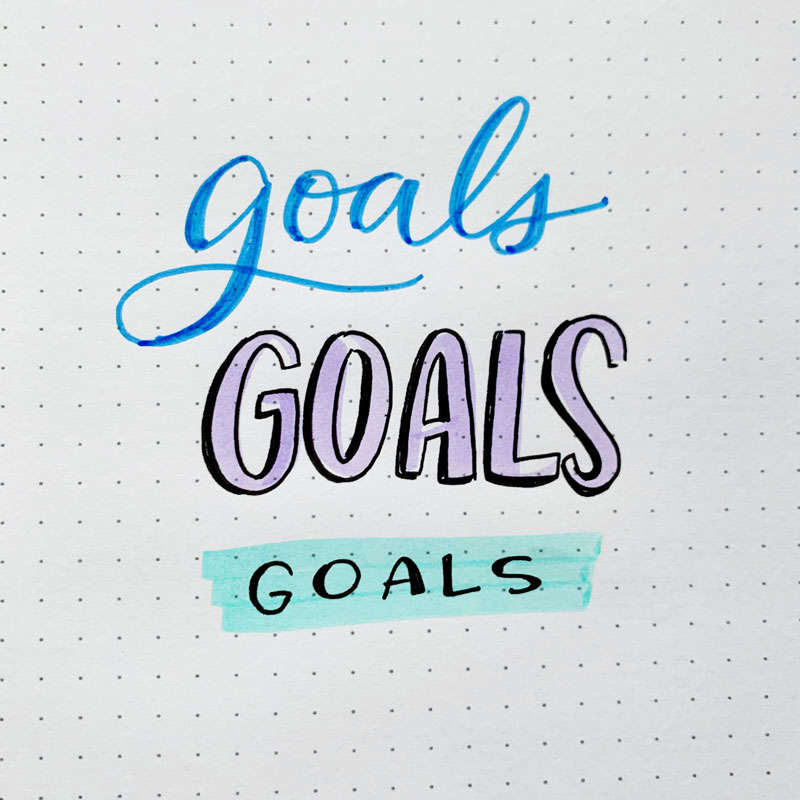 Lettering Challenge Recap - January 2020 – Let's Make Art