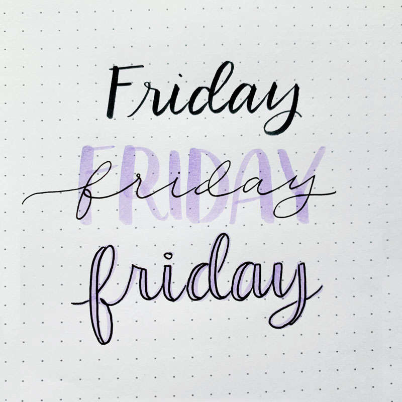 Lettering Challenge Recap - January 2020 – Let's Make Art