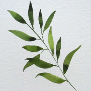 Make Art Minute Painting Simple Leaves - Let's Make Art