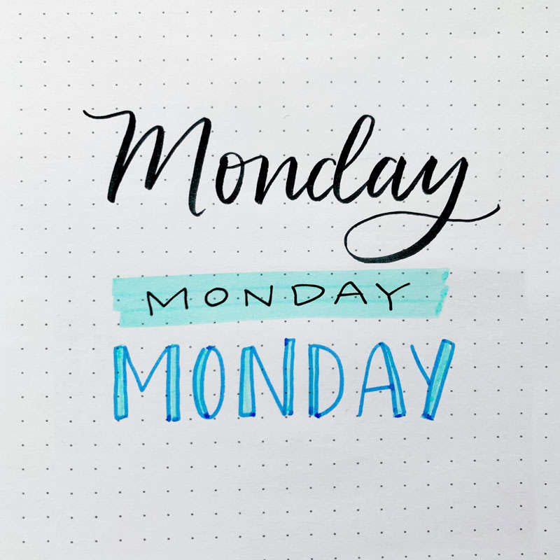 Lettering Challenge Recap - January 2020 – Let's Make Art