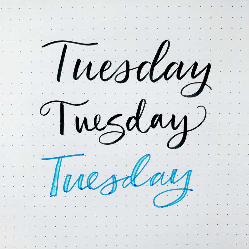 Lettering Challenge Recap - January 2020 – Let's Make Art