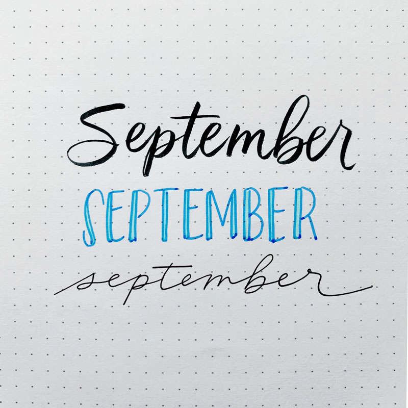 Lettering Challenge Recap - January 2020 – Let's Make Art