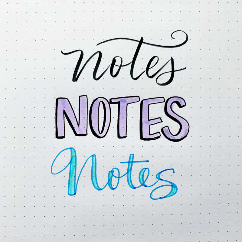 Lettering Challenge Recap - January 2020 – Let's Make Art