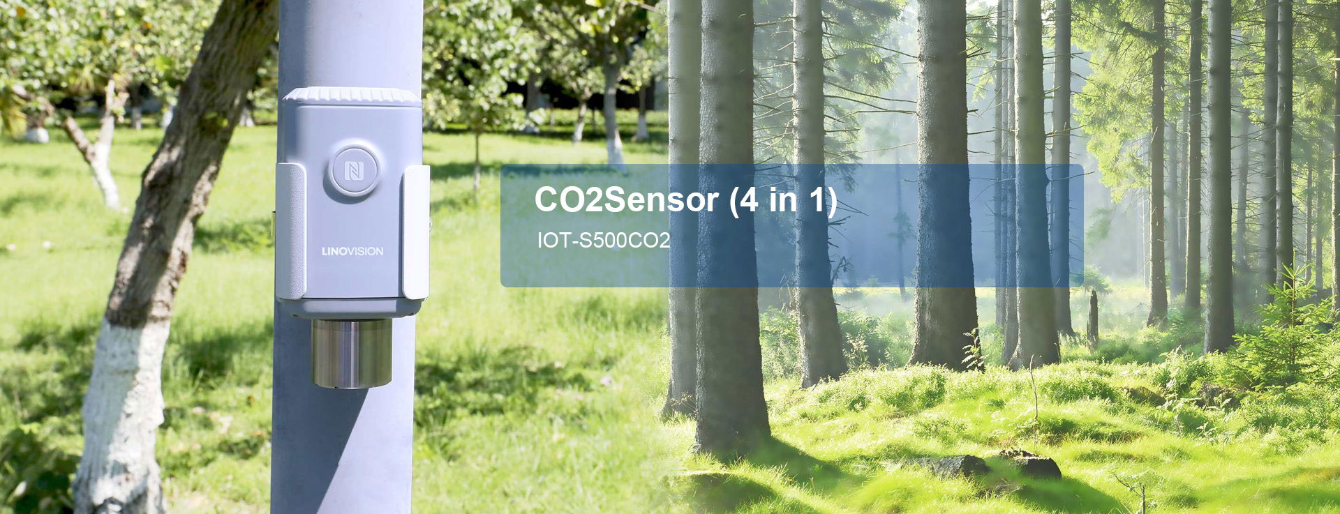 LoRaWAN Wireless Outdoor Air Quality 4 in 1 Carbon Dioxide (CO2) Senso